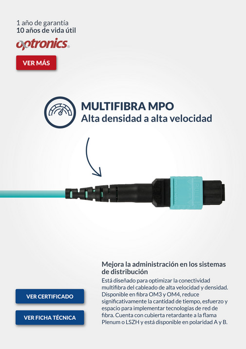 Catálogo de soución multifibra MTP/MPO Optronics - Página 4-5
