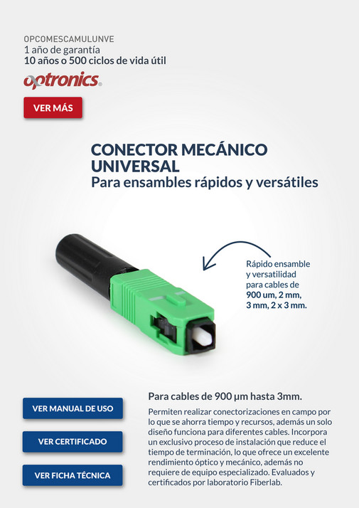 Catálogo de conectores mecánicos Optronics - Página 4-5